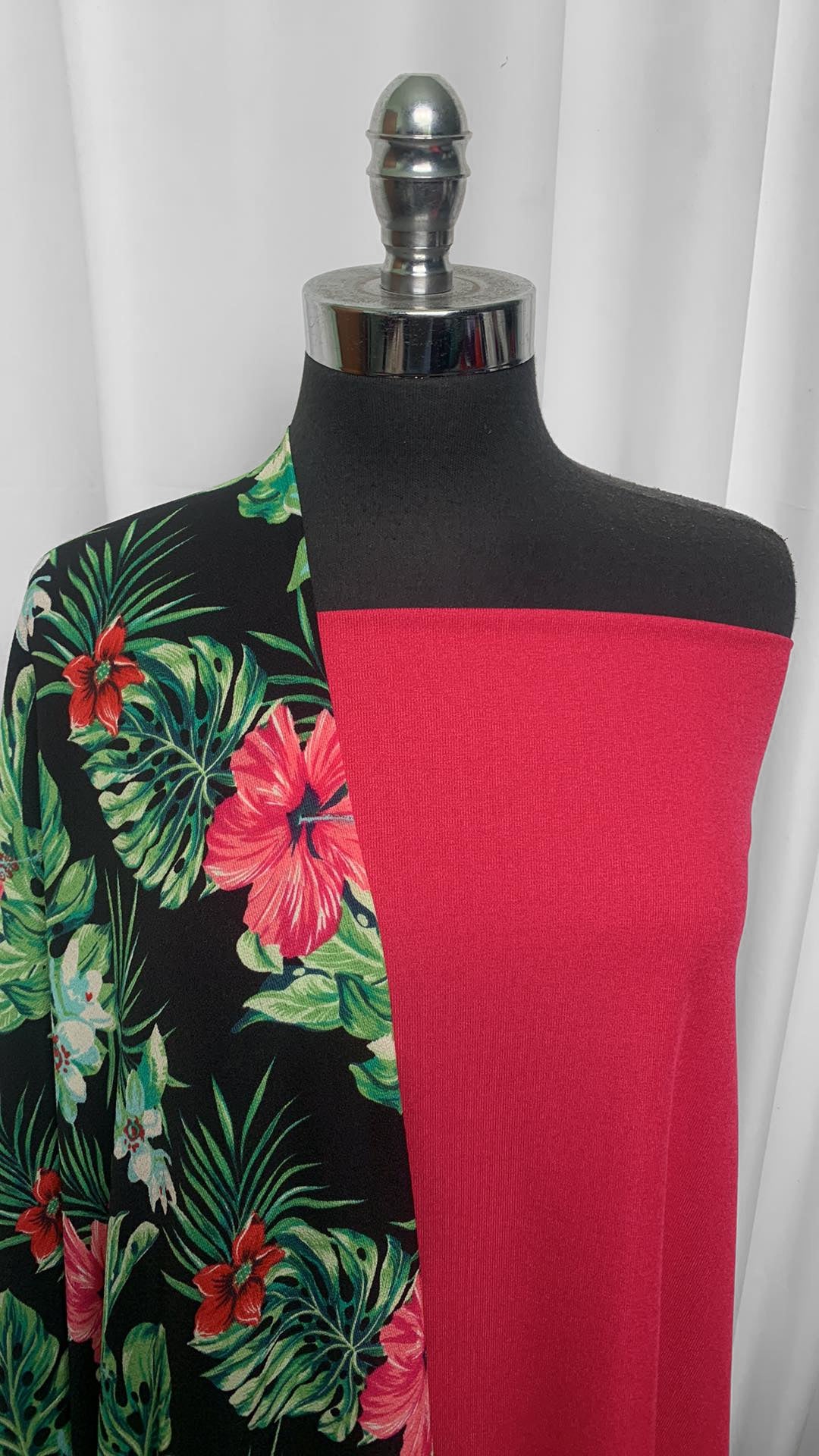 TROPICAL/DRAGON FRUIT BUNDLE : 1.5YD Dragon Fruit Ribbed PF & 2YD Trop ...