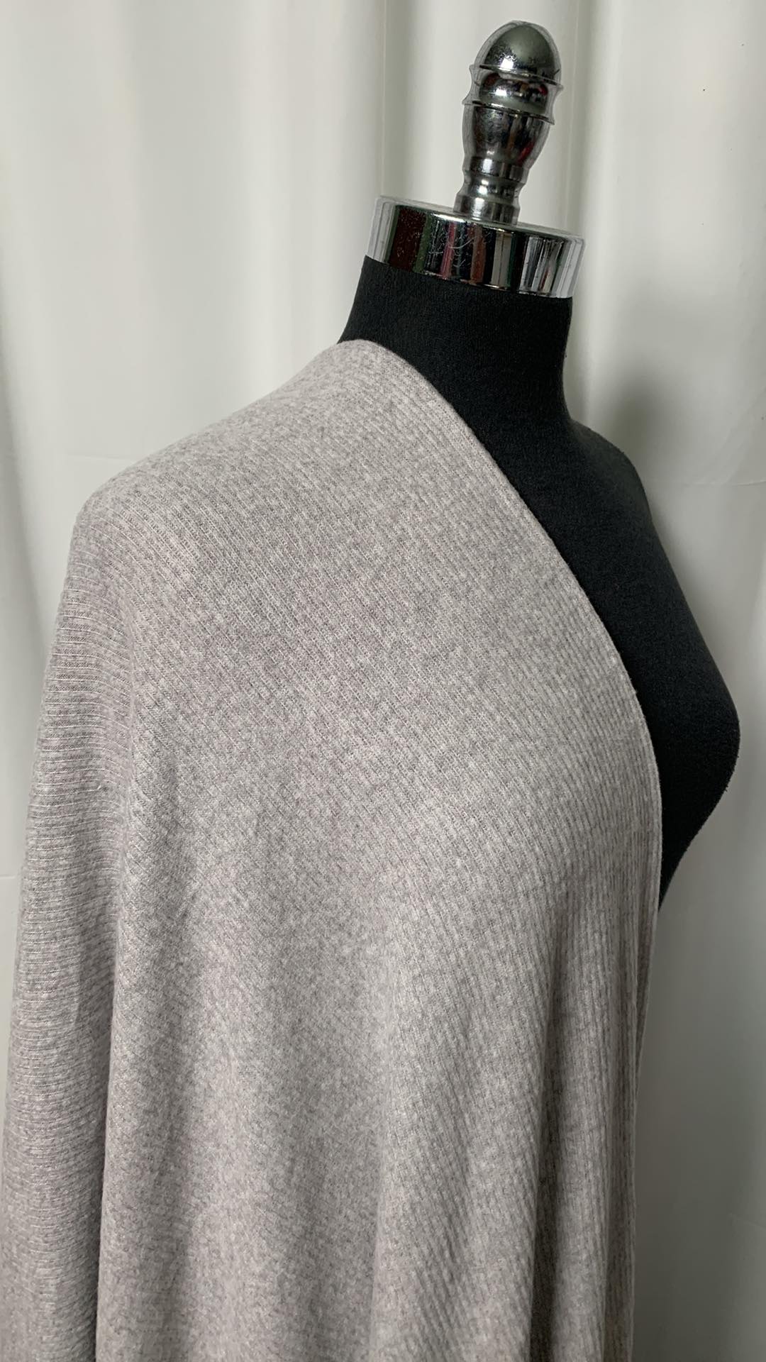 Grey "Cashmere" - Rib Knit - 2 Yard Cut – Amandasbundles.com