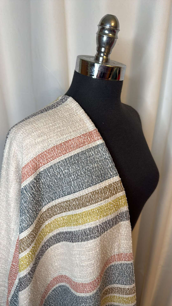 Variegated Stripe - Cotton-Blend Double Knit - 2 Yard Cut ...