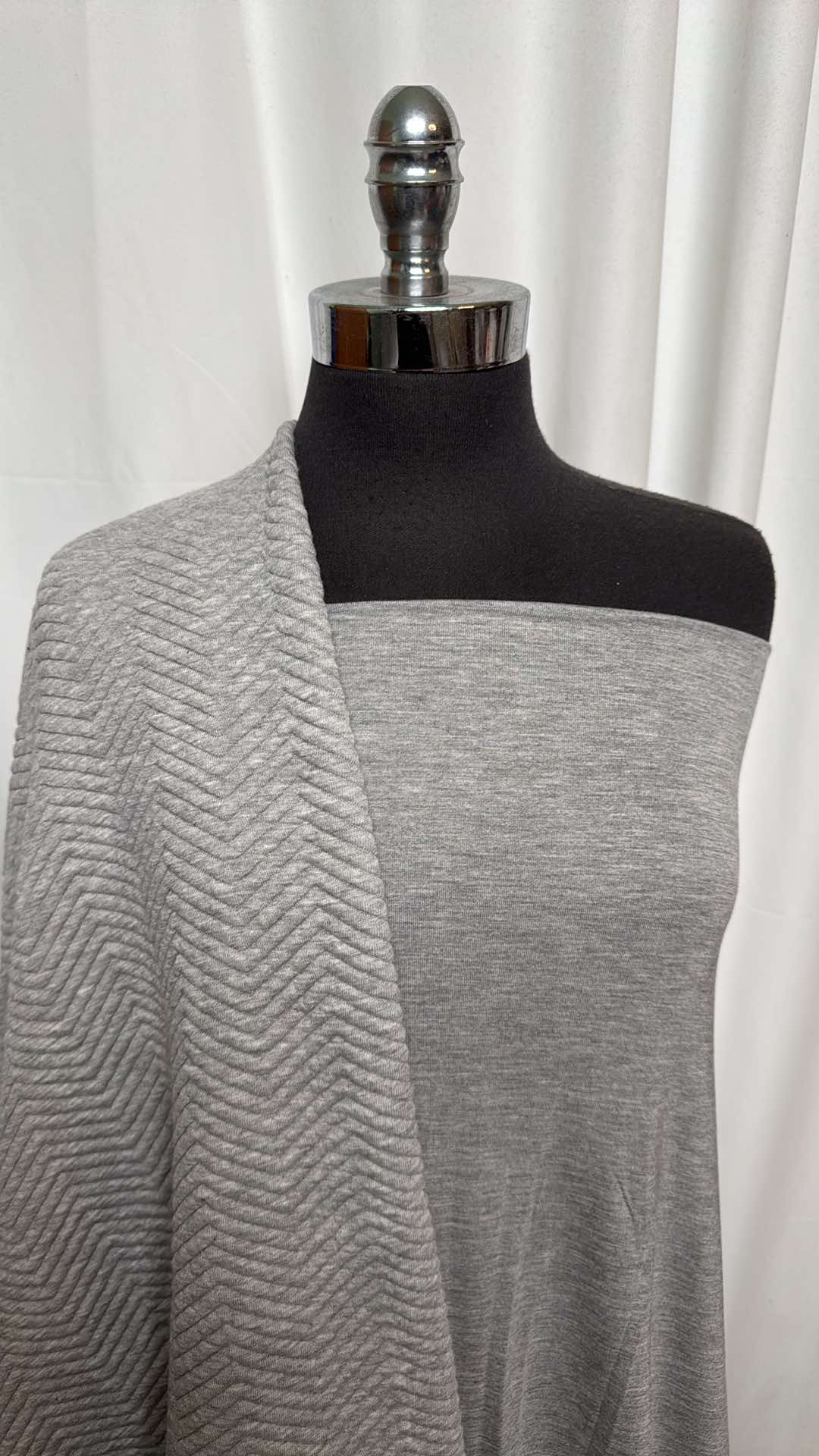 DOUBLE HEATHER GREY BUNDLE : 2YD Heather Grey Modal & 2YD Heather Grey ...