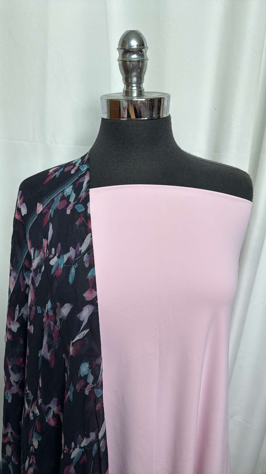 LIGHT PINK/SILK BUNDLE : 2YD Light Pink N/S & 3YD Silk Woven (Flaw-Rea ...
