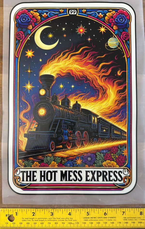 Tarot "The Hot Mess Express" - Iron On Decal - Sold Individually ...