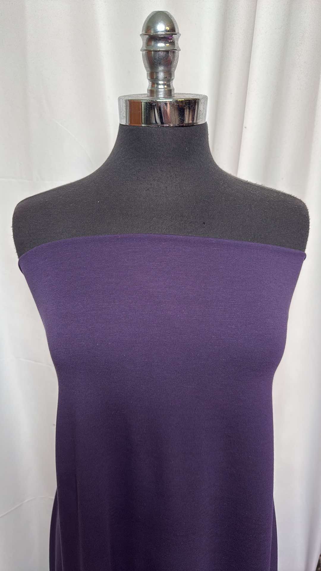 Purple - Bamboo Cotton/Spandex - 2 Yard Cut – Amandasbundles.com