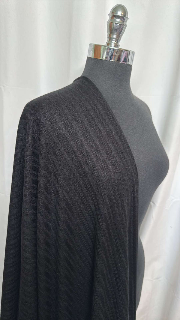 Black - Nylon-Blend Sweater Knit - 2 Yard Cut – Amandasbundles.com